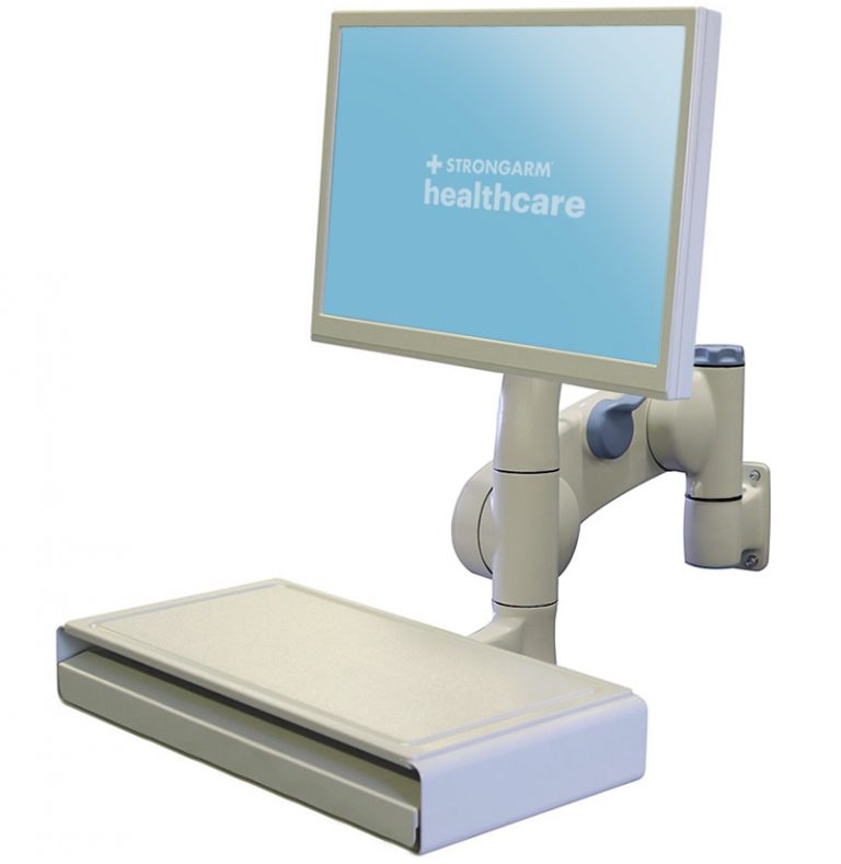 Strongarm Healthcare – Ergonomic Display & Keyboard Wall Arm ...