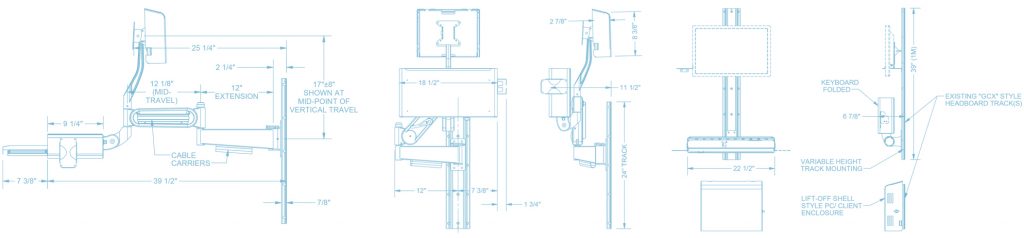 Customized Solutions | Medical Wall Arm Mountings & Workstations ...